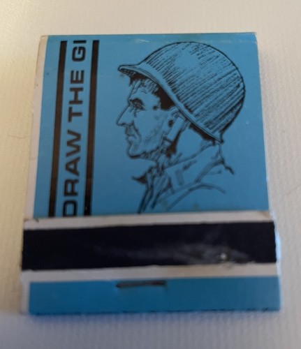 Vintage Art Instruction School Matchbook Full Unstruck “ Draw The GI ...
