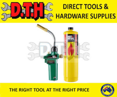 HOT DEVIL TRADE MAP FLAME TORCH KIT AUTO IGNITION HD030 | eBay Australia