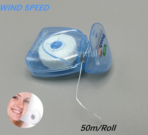 Dental Mint Tooth Flosser Sponge Floss Oral Hygiene Teeth Cleaning 50m ...