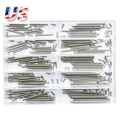 1.2mm Watch Band Clasp Tube Friction Pressure Bars Pins Rivet Ends ...