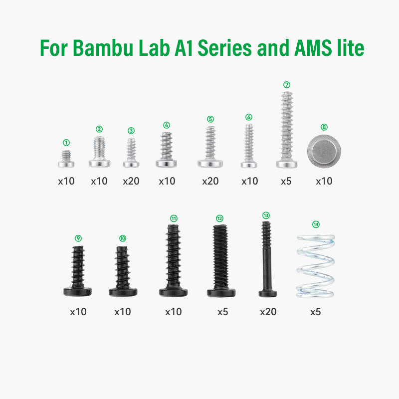 Screws Kit For Bambu Lab X1/P1/A1 Series & AMS Lite Top Mount Screws ...