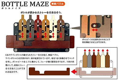 HANAYAMA Bottle Maze 12x23x4.5cm Katsuno Wooden Slide Puzzle ‎‎K-068208 ...