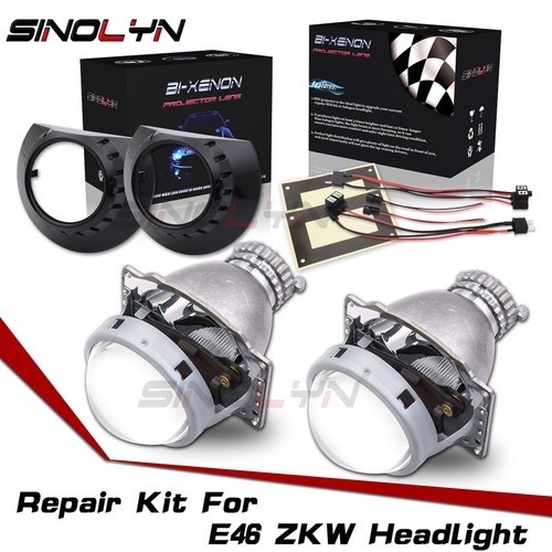 For BMW 3 Series E46 Headlight ZKW D2S HID Bi-xenon Projector Lens ...