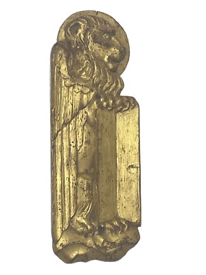 Hand Carved Magestic Flat Gold 8.5” Rectangular Lion Plate Wooden | eBay