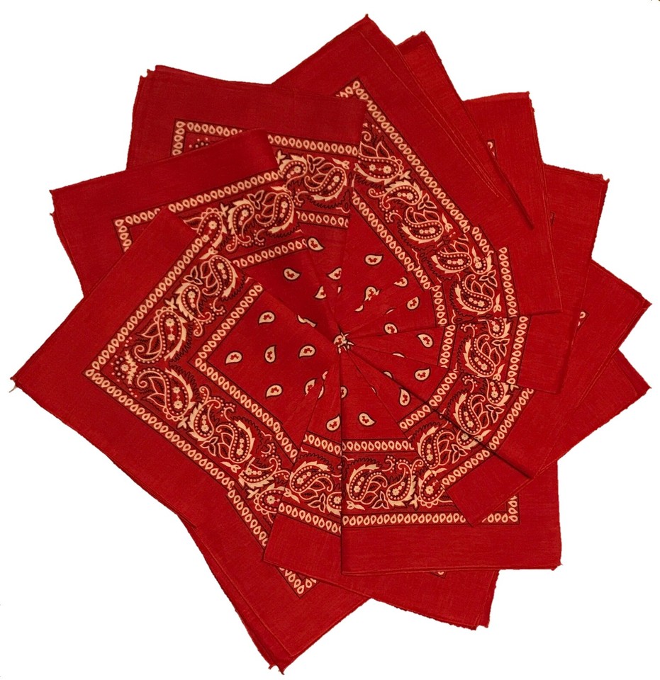 Kaiser Paisley Bandanas - 1, 3, 6, 12 pieces (21 inch x 21 inch) | eBay