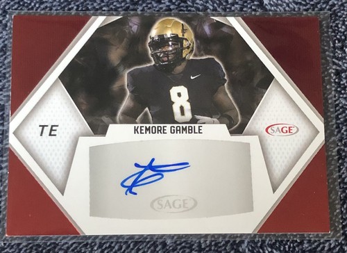 KEMORE GAMBLE 2023 SAGE RC AUTO Autograph Red #A-KG UCF Knights Florida ...