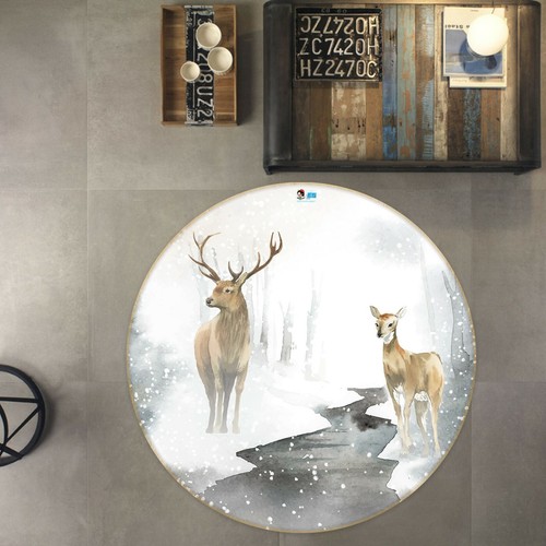 3D Fawn Snow ZHUA089 Game Non Slip Rug Mat Photo Carpet Zoe | eBay ...