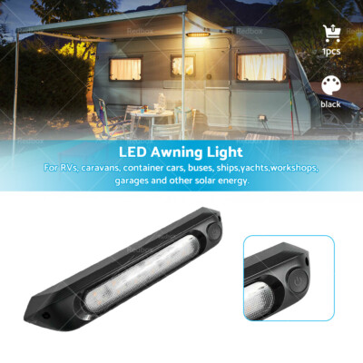 287mm DUAL LED BUG LIGHT 12V AWNING LIGHT AMBER/WHITE LIGHTS WITH ...
