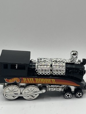 1995 Hot Wheels Black Flames Rail Rodder "HOT WHEELS" Train Engine ...