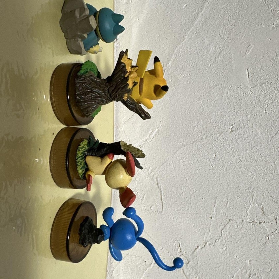 Pokémon Mini Figures Set 10cm Plastic Pikachu Manaphy Minun Gonbe Used ...