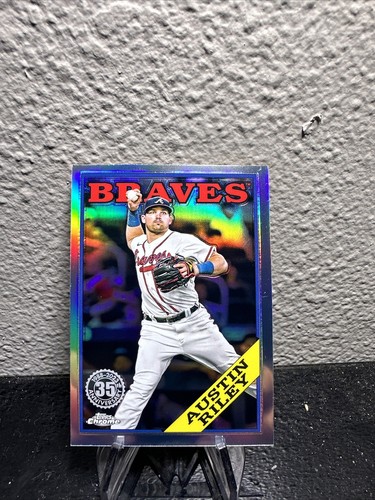 2023 Topps Chrome Baseball Austin Riley 35th Anniversary Holofoil | eBay