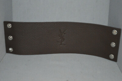 Yves Saint Laurent YSL Brown Leather Band Bracelet New Unboxed | eBay