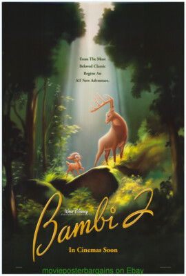 BAMBI 2 MOVIE POSTER Original DS 27x40 DISNEY ANIMATION 2006 Film | eBay