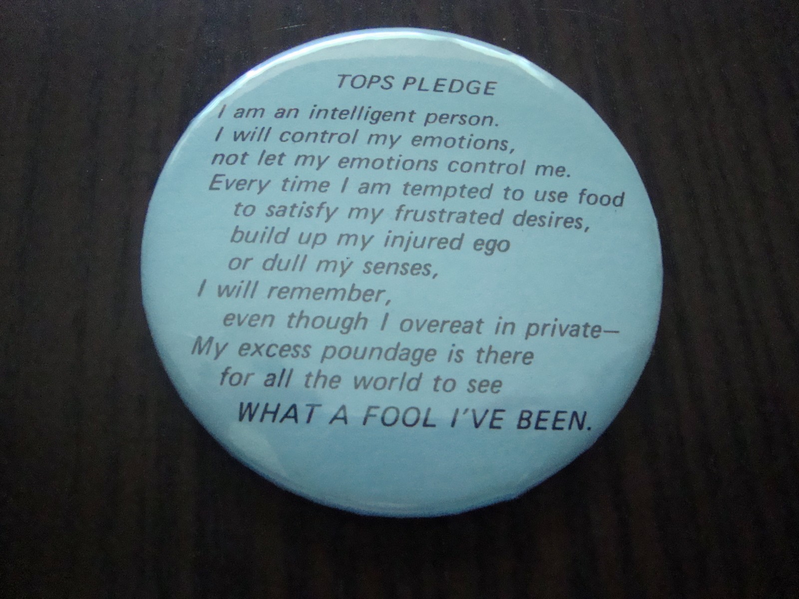 Vintage 1970's TOPS Take Off Pounds Sensibly Weight Loss CHARMS ...