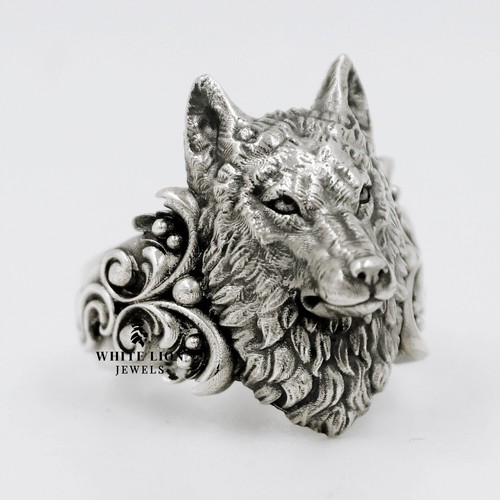 Combo Grey Wolf Head Warlock Swallow Jungle Animal 925 Silver Ring & Pendant | eBay
