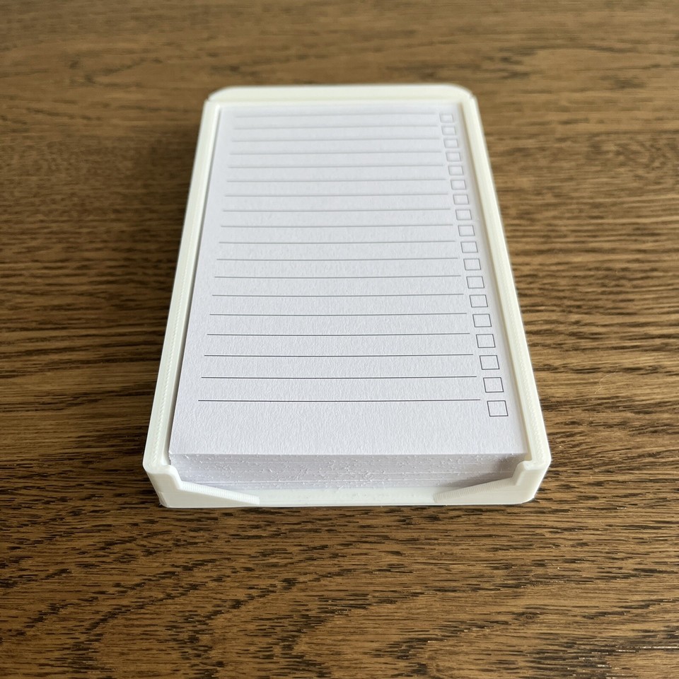 3D Printed Analog Note Pad Index Cards Holder 3x5 Starter Kit Includes ...