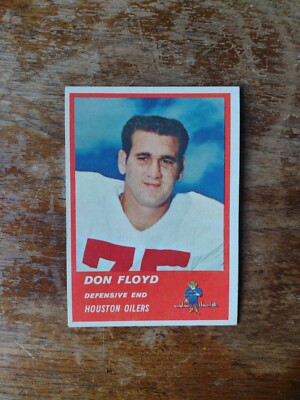 1963 Fleer #43 Don Floyd Houston Oilers No Creases EX | eBay