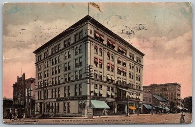 Canton Ohio 1911 Hand Colored Postcard McKinley Hotel Movie Matinee ...