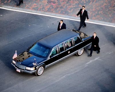 PRESIDENT CLINTON LIMOUSINE AT INAUGURATION 1997 8x10 GLOSSY PHOTO ...