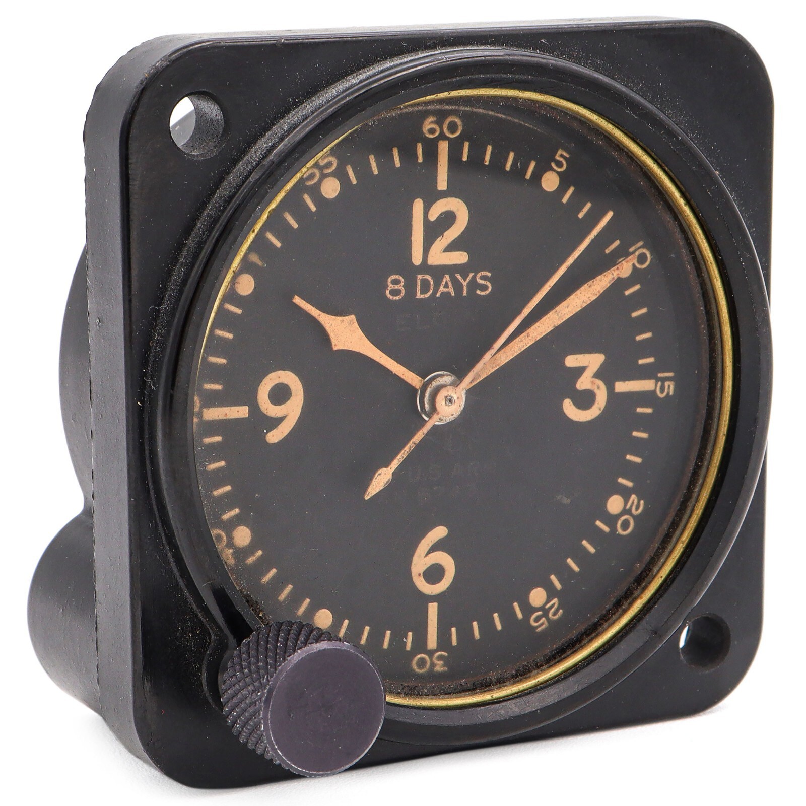 Vintage Elgin WWII A.C. U.S. ARMY Aircraft Cockpit Clock | eBay