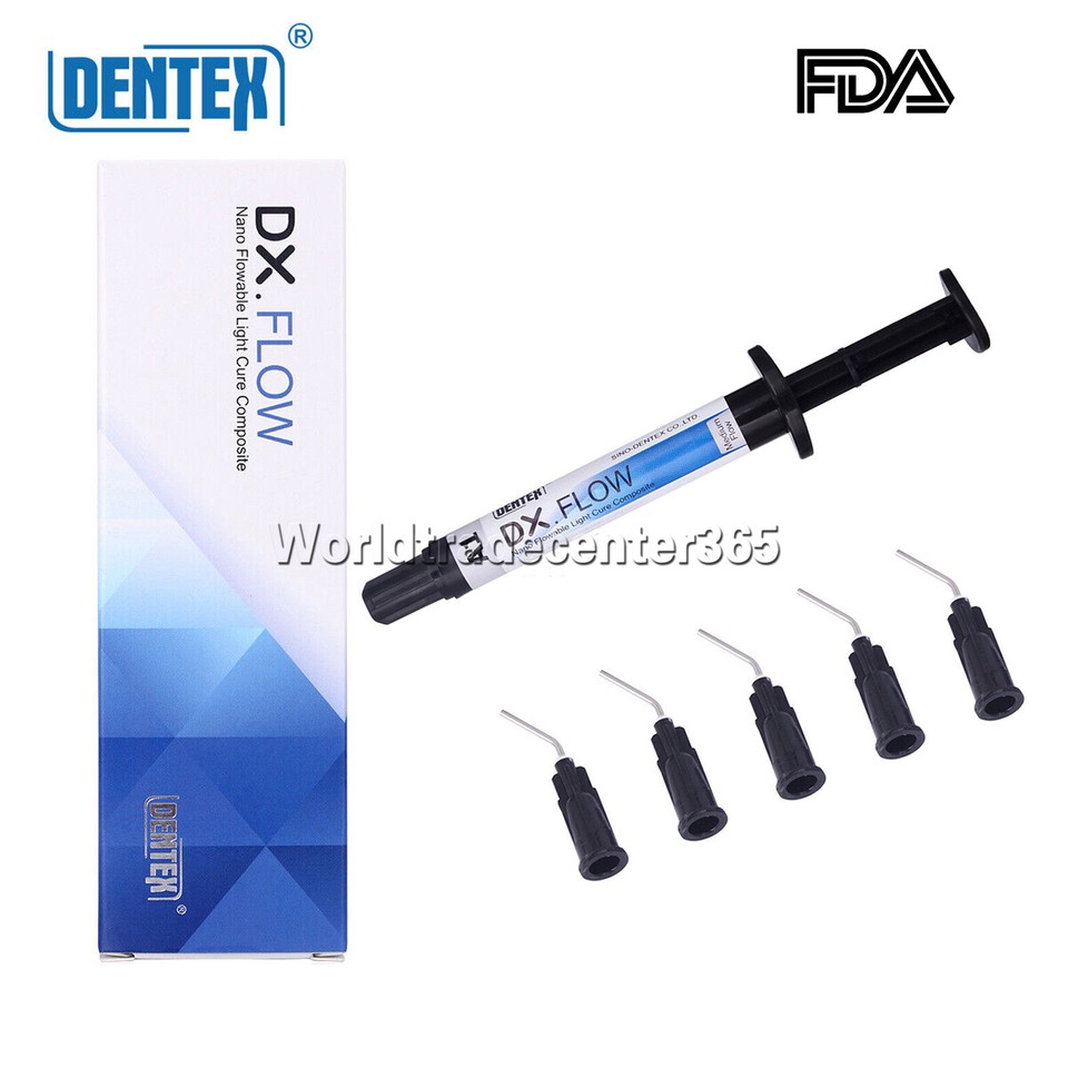 DX.FLOW DENTEX Dental Flowable Light Cure Composite Resin Medium Flow ...