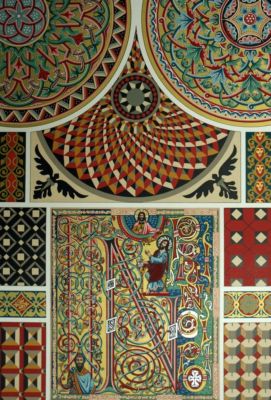 Style Middle Ages Decoration Drop Cap Illumination - Lithography 19th ...