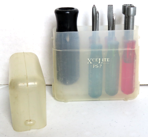 Vintage XCELITE PS-7, 7 Piece Screwdriver~ Nut Driver Set in Case, Made ...