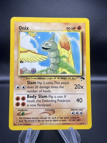 Onix - 3/18 - Pokemon Common Southern Islands Card LP WOTC Vintage Card ...