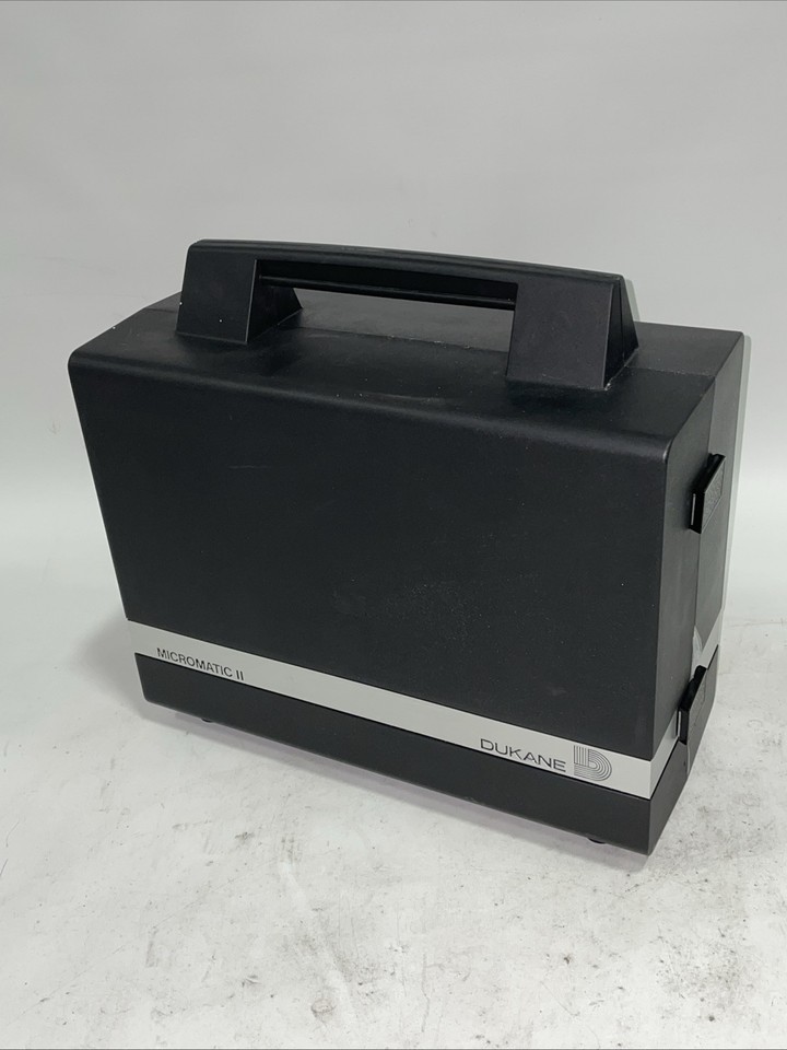 Dukane Micromatic II 28A81C 35mm Filmstrip Projector & Cassette Player ...