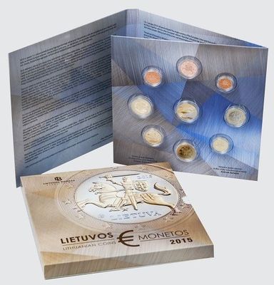 LITUANIA 2015 Set Euros PROOF - Lithuanian coins- LIETUVOS MONETOS ...