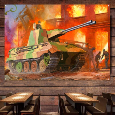 WW II German Howitzer Tank Poster Wall Painting Armored Weapons Art ...