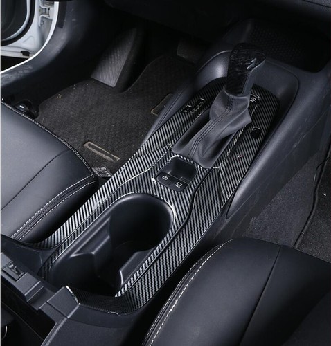 5X Carbon Fiber Style Console Gear Frame Cover Trim For Toyota Corolla ...