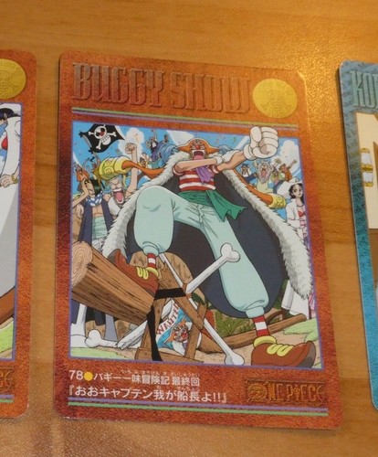 ONE PIECE VISUAL ADVENTURE CARDDASS CARD REG CARTE 78 MADE IN JAPAN ...