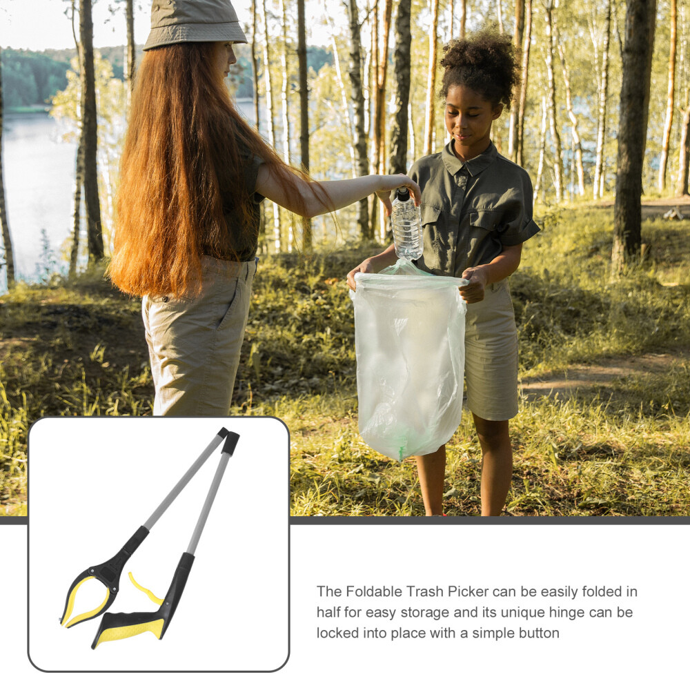 Garbage Picker Up Folding Tool Litter Picker Grabber Collapsible Trash ...