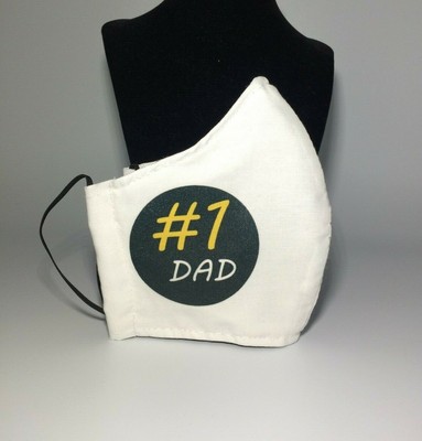 FATHERS DAY FACE MASK High Quality DOUBLE LAYER DESIGN Cotton Washable ...