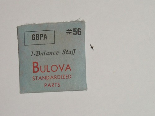 Bulova balance staff 6BPA 6BP 6CHAC 6CMA 6CMAC 6COAC axe balancier ...
