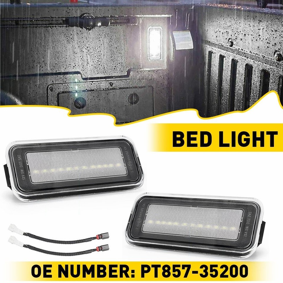 2X White LED Bed Light Trunk Car Lighting For Kit 2020-2022 Toyota ...