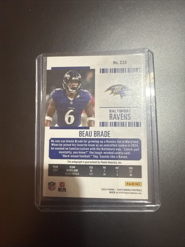 2024 Panini Contenders - Rookie Ticket Beau Brade #233 Hobby (AU, RC ...