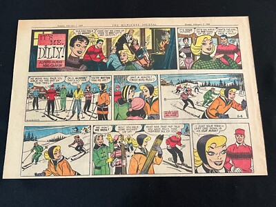 #H01a IT'S ME, DILLY! by Alfred James Sunday Half Page February 2, 1958 ...