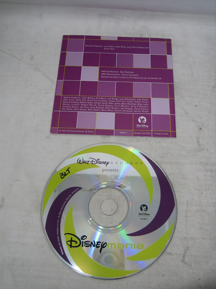 disney mania cd disc and front cover only 50086078578| eBay