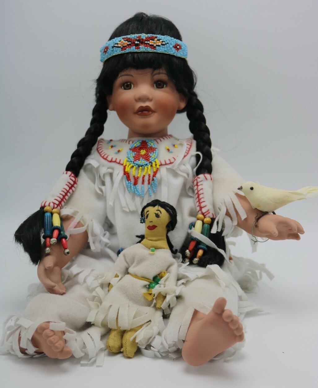 Snowbird 1994 The Hamilton Collection Native American Doll Pre-Owned | eBay
