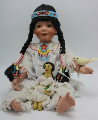 Snowbird 1994 The Hamilton Collection Native American Doll Pre-Owned | eBay