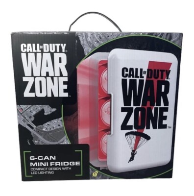 Call Of Duty War Zone Logo 6 Can Mini Fridge COD Game Room Decor LED ...