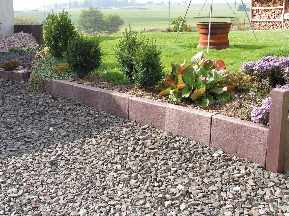 LEICHTE L-Steine aus Recycling-Kunststoff Winkelstützen Mauerscheiben Grau Braun | eBay.de