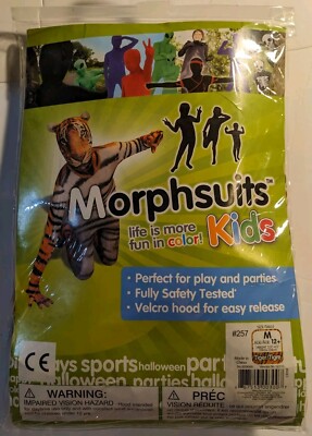 Morphsuits KIDS Tiger Costume Size M 8-10; Height 3'11"-4'5" - * NEW ...