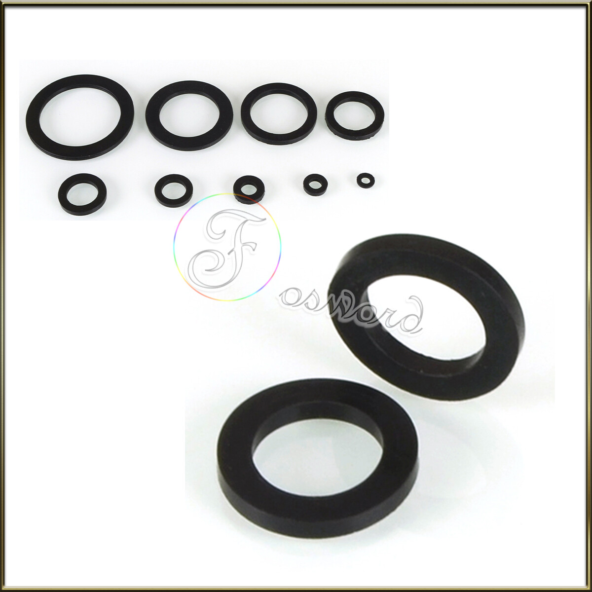 NBR Flachdichtung Gummi Dichtung 1/8"1/4" 3/8" 1/2" ~ 1.5" 2" O-Ring ...