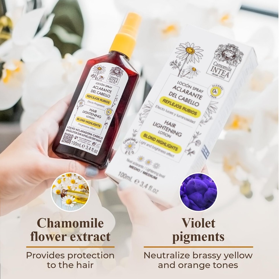 Intea Chamomile Natural Blonde Highlights Hair Lightener - Spray ...