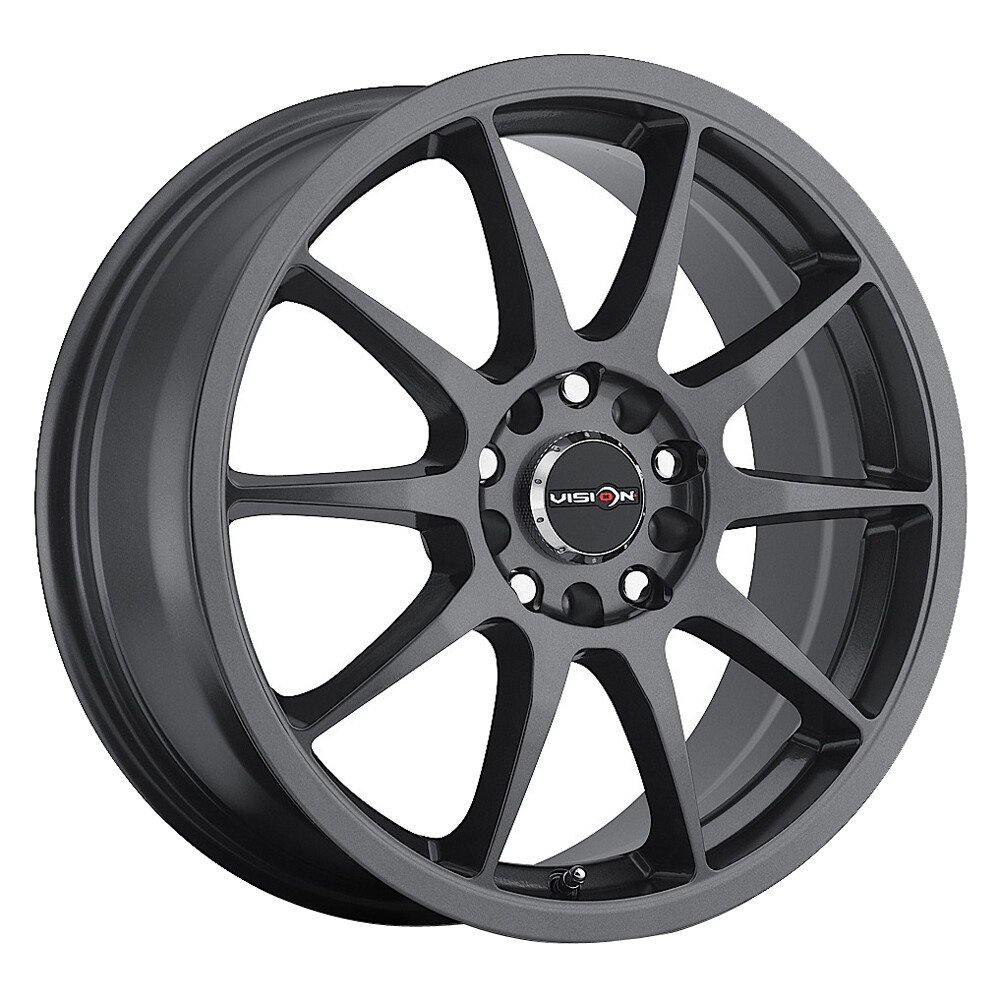 16 Inch 16x7 Vision 425 Bane Gunmetal Wheel Rim 5x120 38 for sale ...