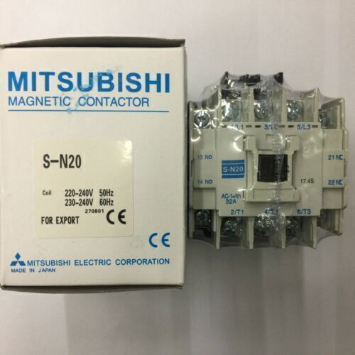 New Mitsubishi S-N20 AC220V Magnetic Contactor In Box Free Shipping One ...
