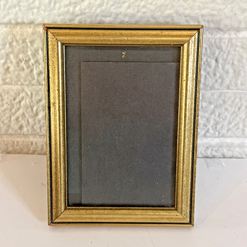 Vintage Gold WOOD Picture Frame .. MCM .. For 5 3.5 | eBay